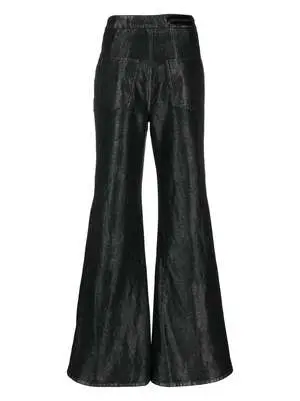 Alberta Ferretti Lurex Wide-leg Jeans