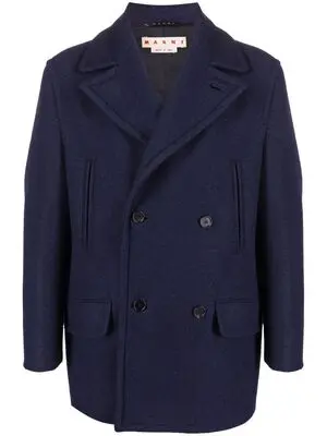 Marni Double-breasted Virgin Wool Coat