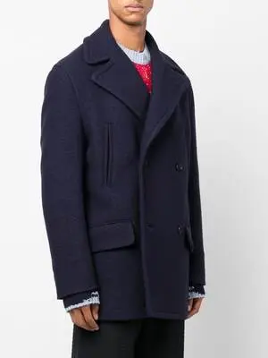 Marni Double-breasted Virgin Wool Coat