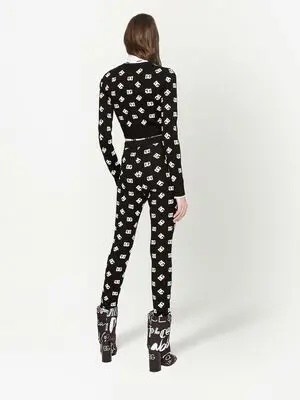 Dolce & Gabbana Dg-logo Jacquard Sweater - Black