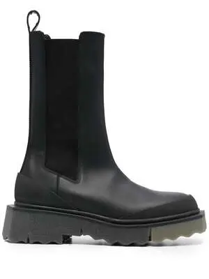 Off-White Calf Sponge Leather Chelsea Boots