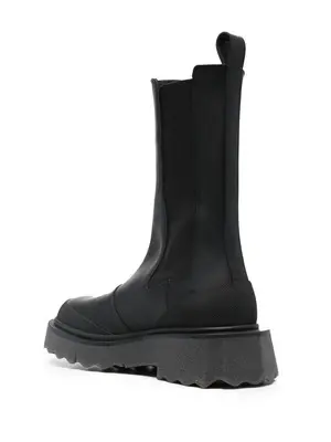 Off-White Calf Sponge Leather Chelsea Boots