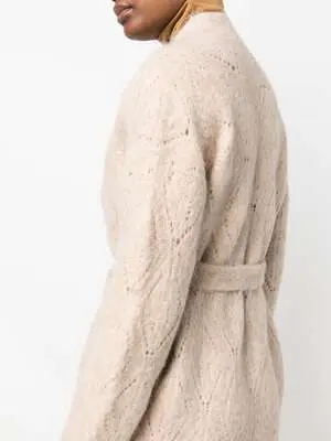 Eleventy Belted Knit Cardigan