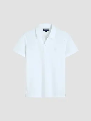 Vilebrequin Organic Cotton Terry Polo Shirt - Blanc