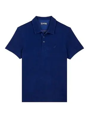 Vilebrequin Organic Cotton Terry Polo Shirt Encre