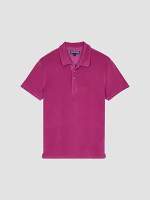 Vilebrequin Organic Cotton Terry Polo Shirt - Pourpre