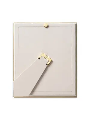 Aerin Classic Crocodile-embossed Leather Frame