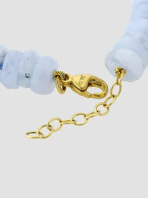 Jia Jia 14k Yellow Gold & Lace Agate Beaded Bracelet