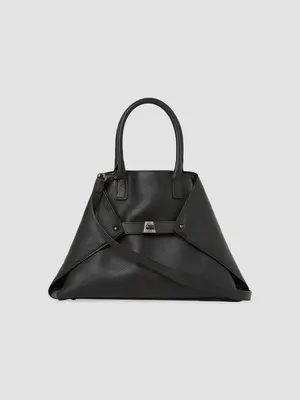 Akris Ai Leather Shoulder Bag - Black