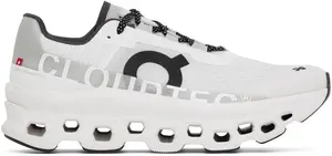 On On White Cloudmonster Sneakers - All White