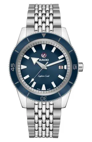 RADO Captain Cook Automatic Bracelet Watch Blue