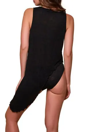 HAUTY Asymmetric Jersey Top And Panties Set