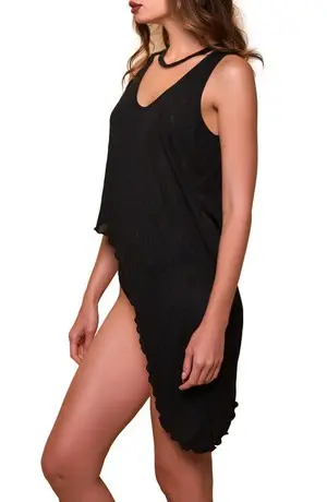 HAUTY Asymmetric Jersey Top And Panties Set