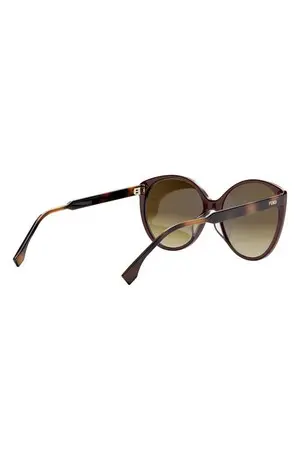 Fendi Round Frame Sunglasses - Bordeaux