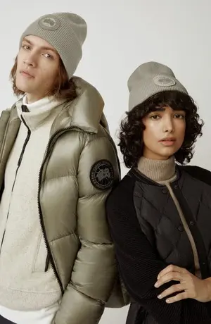 Canada Goose Arctic Merino Wool Toque Beanie - Limestone