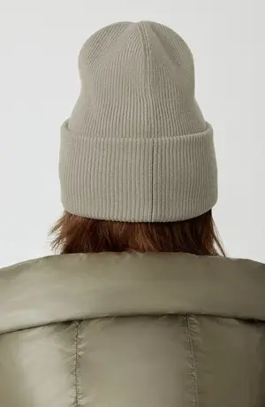 Canada Goose Arctic Merino Wool Toque Beanie - Limestone