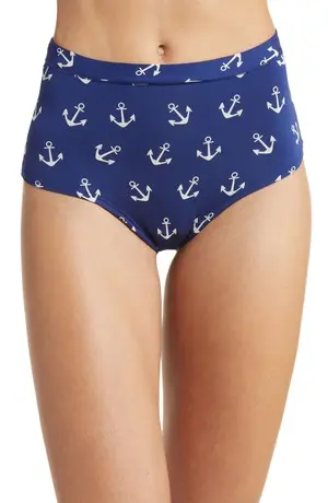 MEUNDIES Feelfree High Waist Briefs Anchors Away