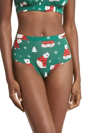 MEUNDIES Feelfree High Waist Briefs Cozy Bears