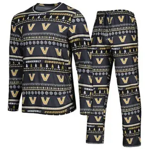 CONCEPTS SPORT Vanderbilt Commodores Swivel Long Sleeve T-shirt & Pants Sleep Set - Black