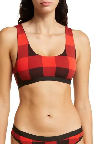 MEUNDIES Print Bralette Buffalo Plaid