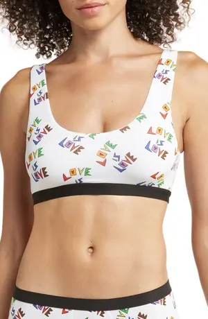 MEUNDIES Print Bralette Love Is Love 2.0