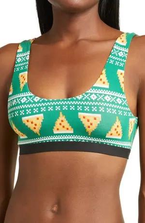 MEUNDIES Print Bralette Piece On Earth