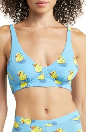 MEUNDIES Feelfree Longline Bralette Give A Duck