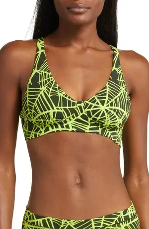 MEUNDIES Feelfree Longline Bralette Glow Webs