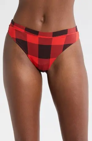 MEUNDIES Feelfree Thong Buffalo Plaid