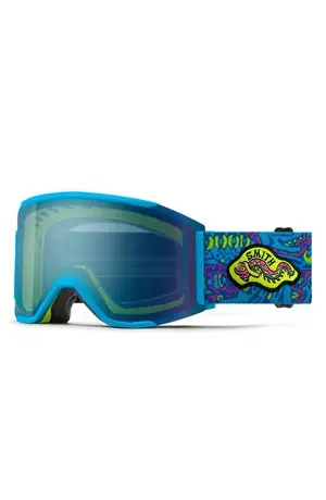 SMITH Squad Mag™ 170mm Chromapop™ Low Bridge Snow Goggles - Killer Acid Artist Series/blue