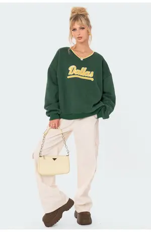 EDIKTED Dallas Appliqué Sweatshirt