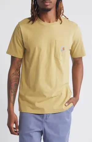 Carhartt Work In Progress Logo Pocket T-shirt Agate