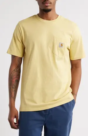 Carhartt Work In Progress Logo Pocket T-shirt Air Yellow