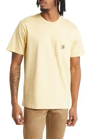 Carhartt Work In Progress Logo Pocket T-shirt Citron