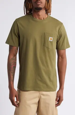 Carhartt Work In Progress Logo Pocket T-shirt Dundee