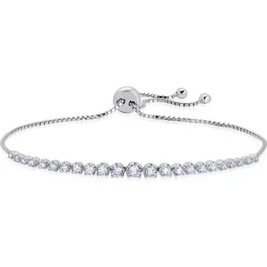 CRISLU Graduated Tennis Bracelet - Platinum