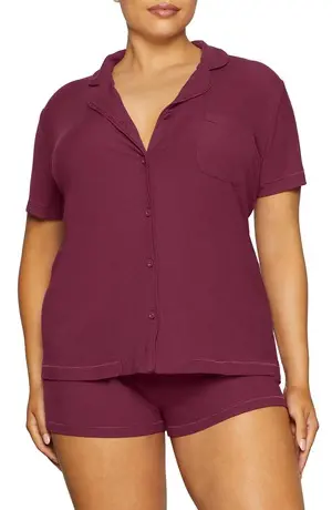SKIMS Soft Lounge Short Sleep Set Wine