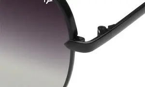 Quay High Key Extra Large 64mm Polarized Aviator Sunglasses