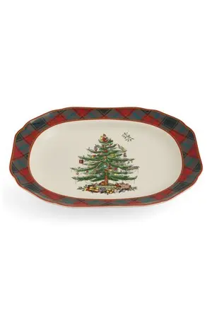 SPODE Tartan Rectangular Platter