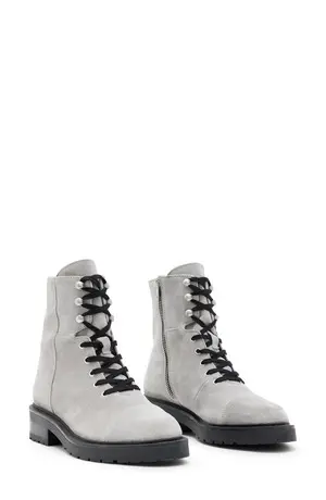 ALLSAINTS Dusty Lugg Sole Boots Warm Grey