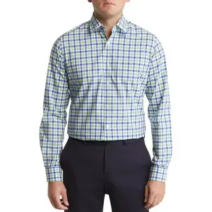 DUCHAMP Tailored Fit Gingham Dress Shirt