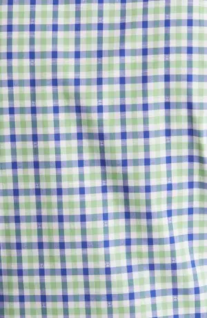 DUCHAMP Tailored Fit Gingham Dress Shirt