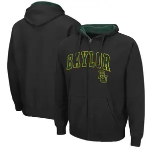 COLOSSEUM Baylor Bears Arch & Logo 3.0 Full-zip Hoodie - Black