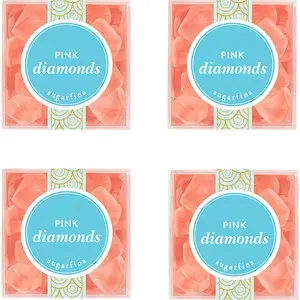 SUGARFINA Pink Diamonds Set Of 4 Candy Cubes - No Color