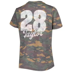 INDUSTRY RAG Majestic Threads Jonathan Taylor Indianapolis Colts Name & Number V-neck Tri-blend T-shirt