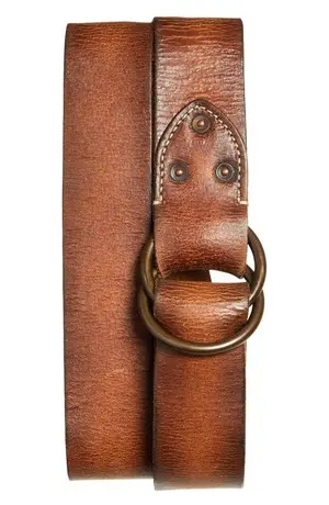 Double Rl Double O-ring Leather Belt