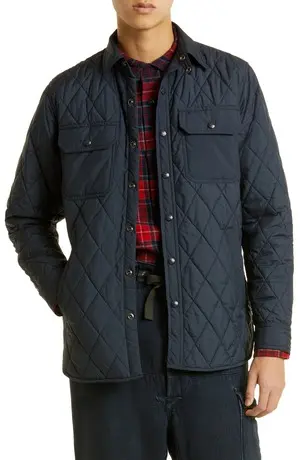Double Rl Knox Quilted Shirt Jacket