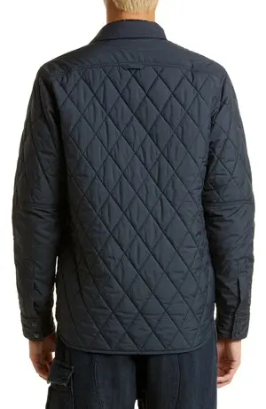Double Rl Knox Quilted Shirt Jacket