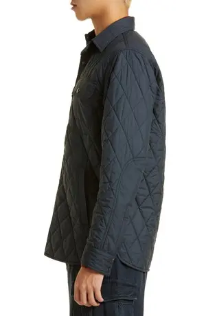 Double Rl Knox Quilted Shirt Jacket