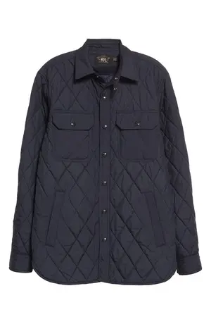 Double Rl Knox Quilted Shirt Jacket